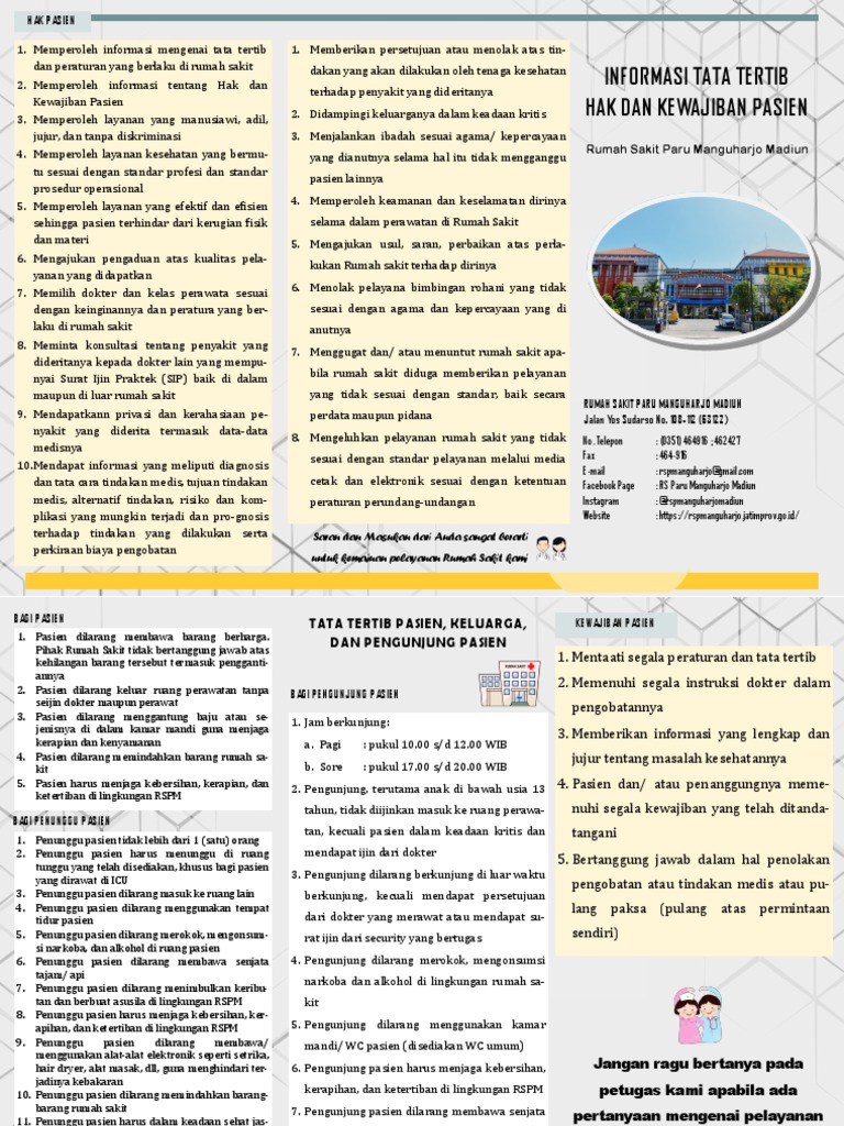 Leaflet Hak Dan Kewajiban Pasien | PDF
