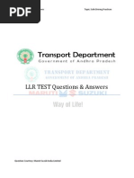 Free LLR Exam Prep Material & Tests | PDF | Traffic | Traffic Collision