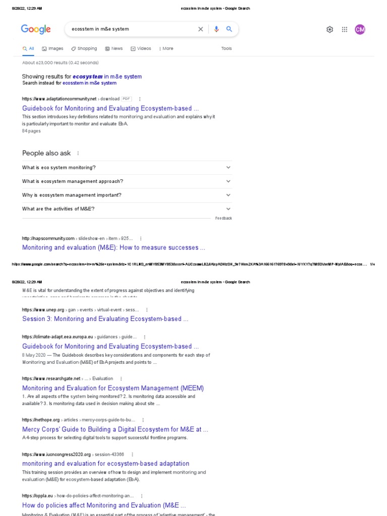 Ecosystem in M&e System | PDF | Business