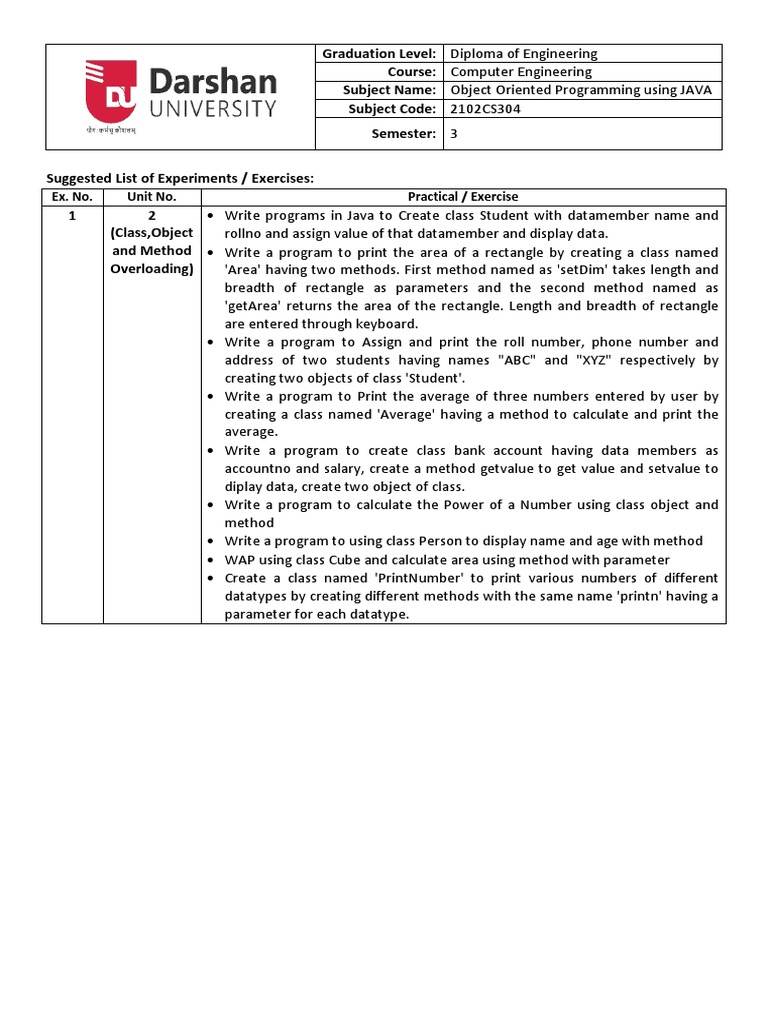 Practice Program Class And Object Pdf Method Computer Programming Programming
