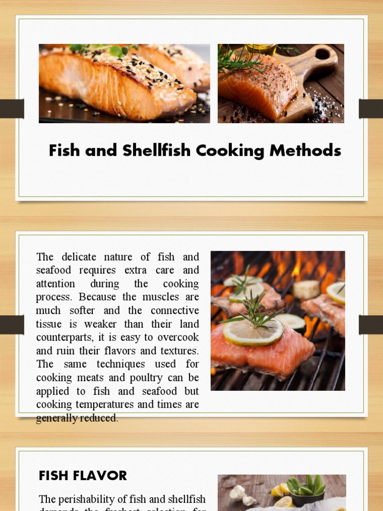 Fish and SHellfish Cooking Methods | PDF | Cooking | Shellfish