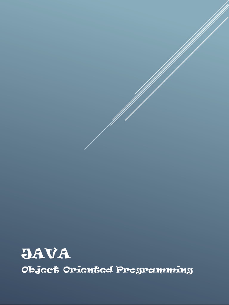 Java Note | PDF | Class (Computer Programming) | Inheritance (Object Oriented Programming)