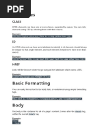 HTML Cheatsheet | PDF | Html Element | Html