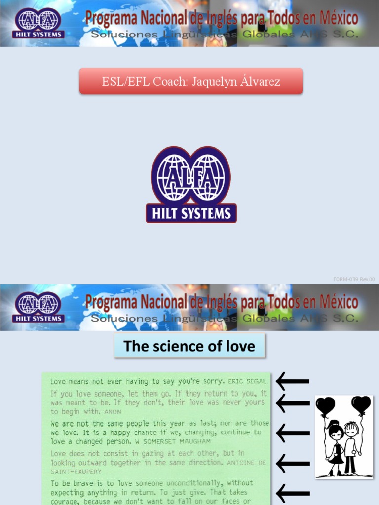 ESL/EFL Coach: Jaquelyn Álvarez: FORM-039 Rev.00 | PDF