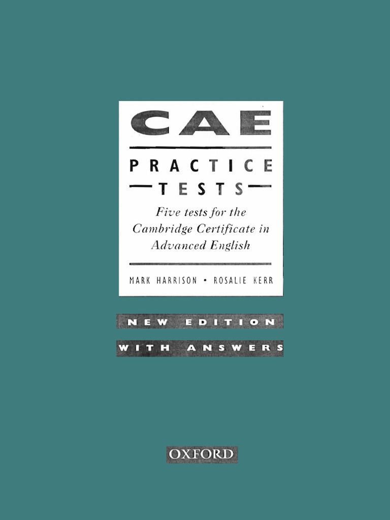 CAE OXFORD CAE Practice Tests 2001 | PDF