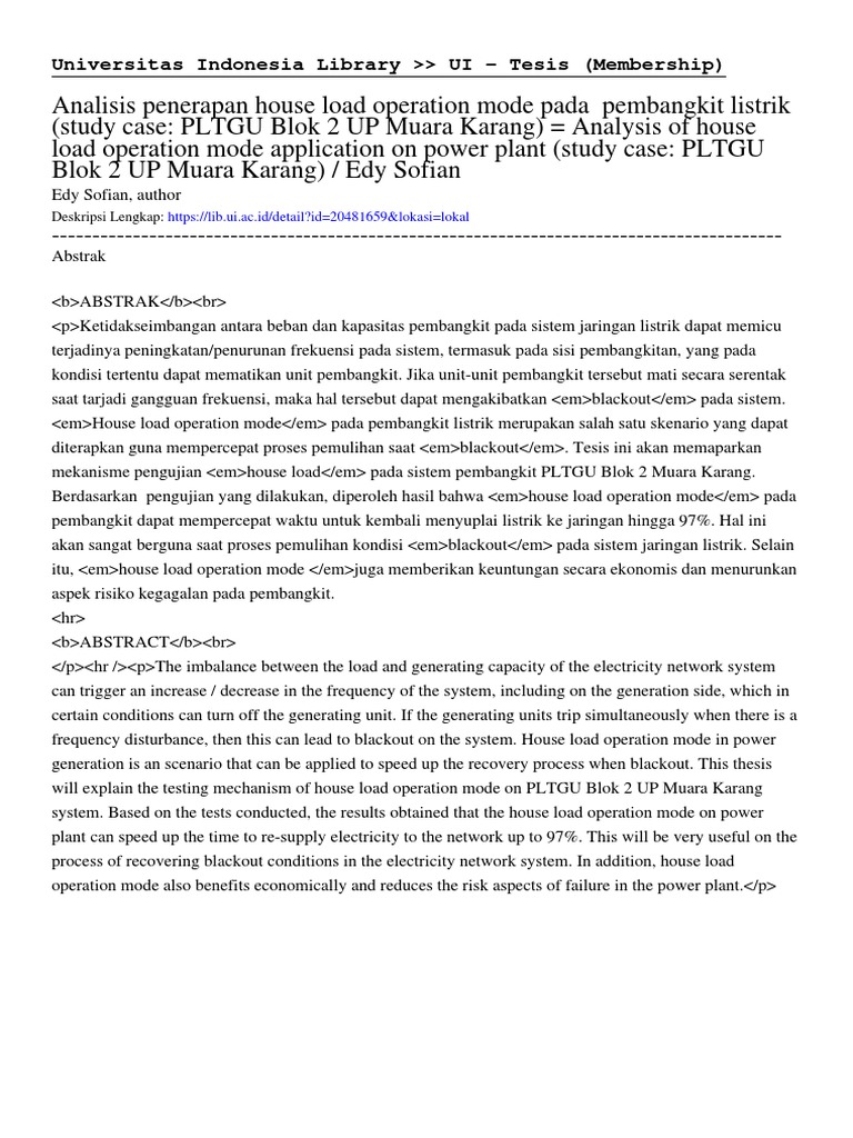 Universitas Indonesia Library UI - Tesis (Membership) : Deskripsi ...