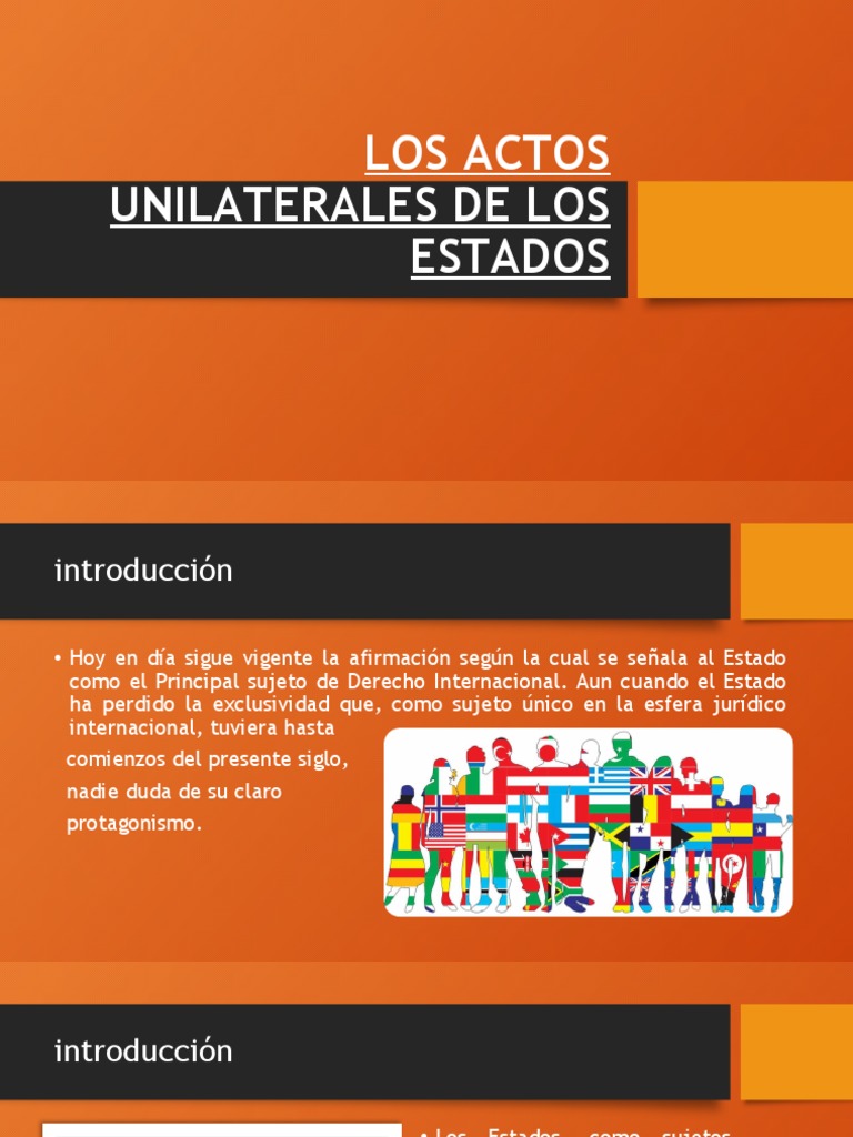 Los Actos Unilaterales de Los Estados | PDF | Estado (política) | Exclusión