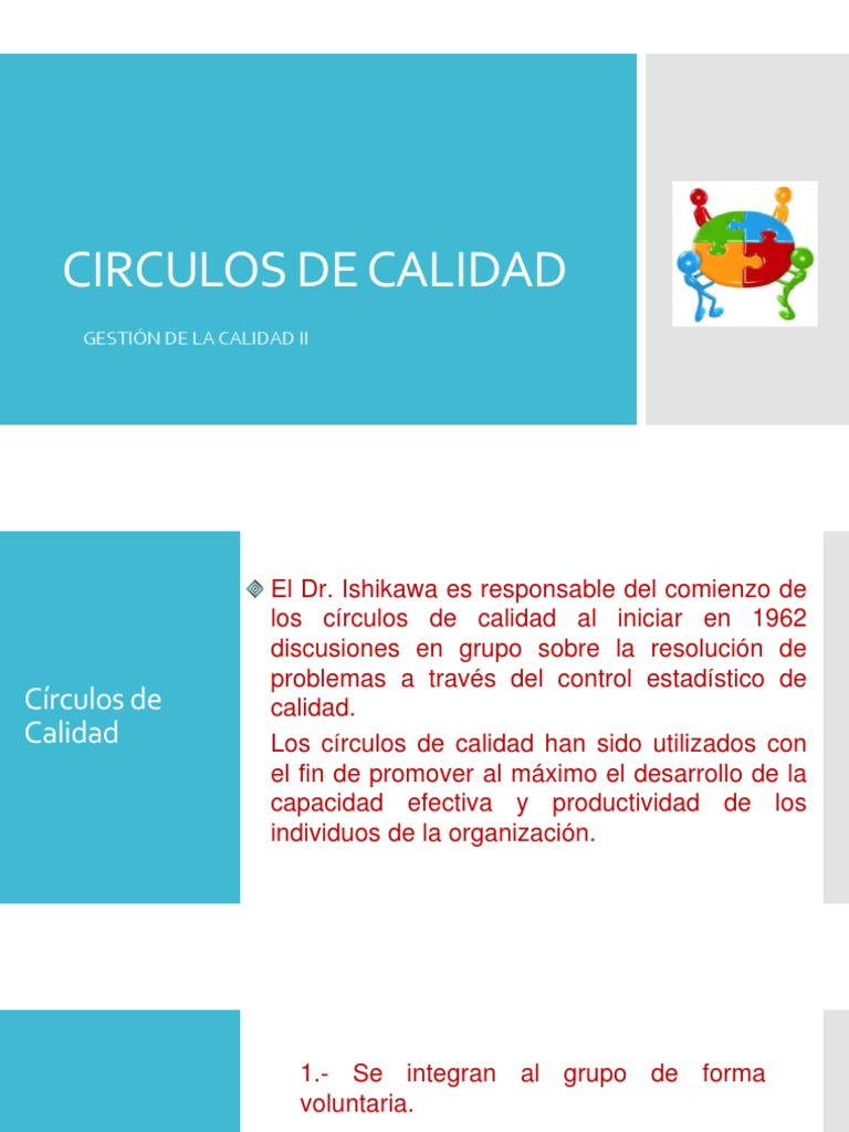 Circulos de Calidad | PDF | Calidad (comercial) | Procesos de negocio