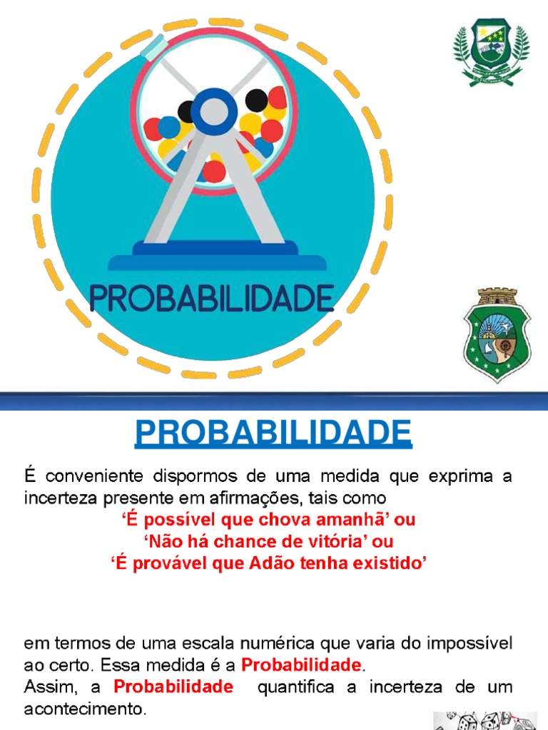 Aula 01 - Probabilidade - 2° Ano F | Download grátis PDF | Probabilidade | Teoria da Probabilidade
