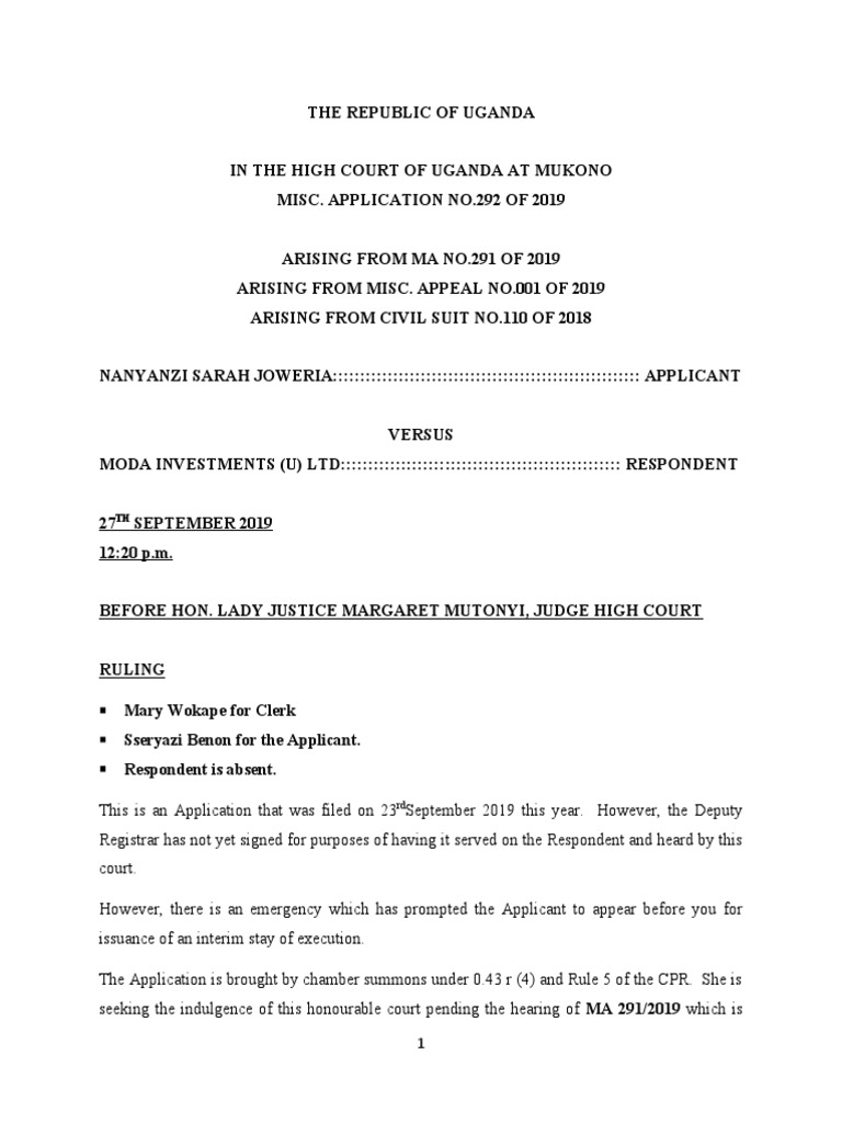 Interim Stay of Execution Ruling | PDF | Justice | Crime & Violence