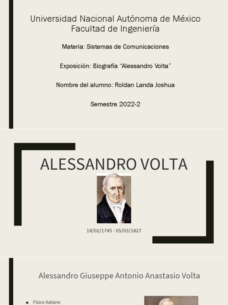Alessandro Volta | PDF | Electricidad | Electromagnetismo