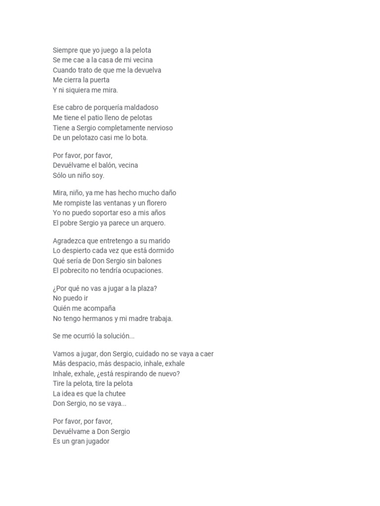 31 Minutos Cancion Letra | PDF