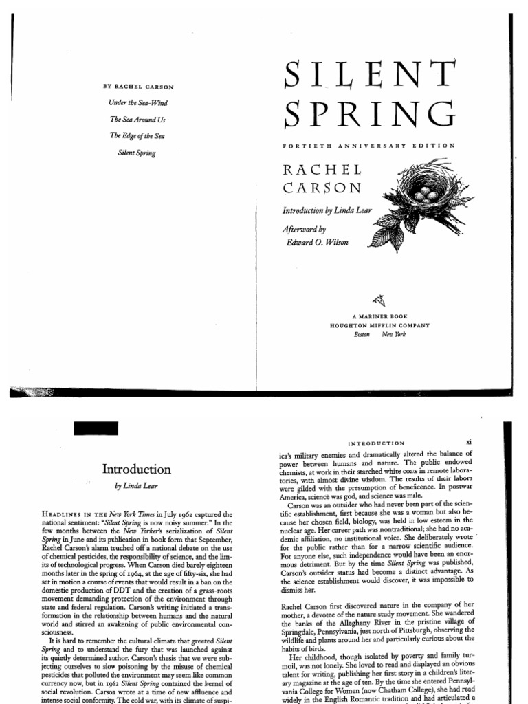Rachel Carson - Silent Spring - Excerpt | PDF
