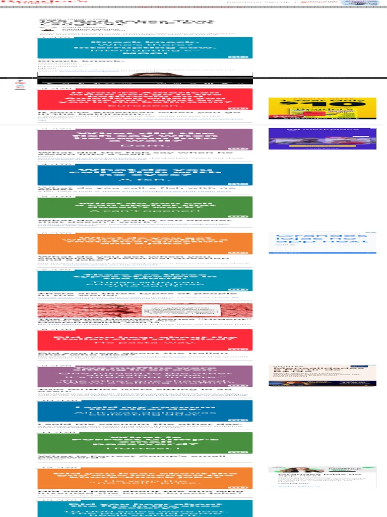 175 Bad Jokes That You Can't Help But Laugh at Reader's Digest | PDF ...