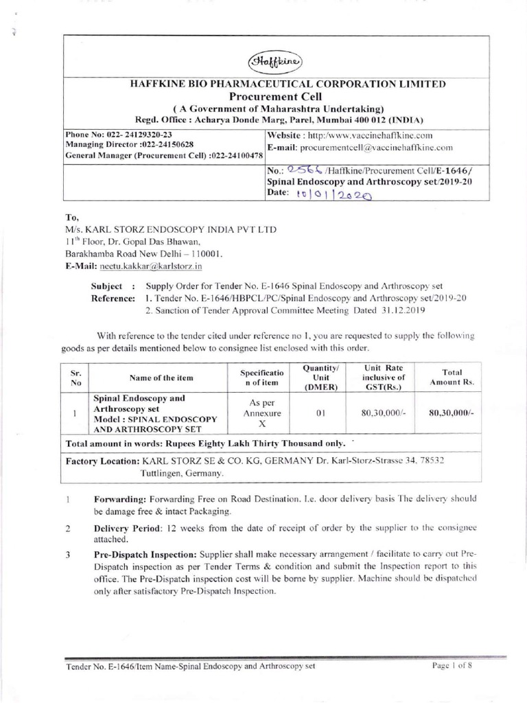 Leoeo: Haffkine Bio Pharmaceutical Corporation Maharashtra Undertaking ...