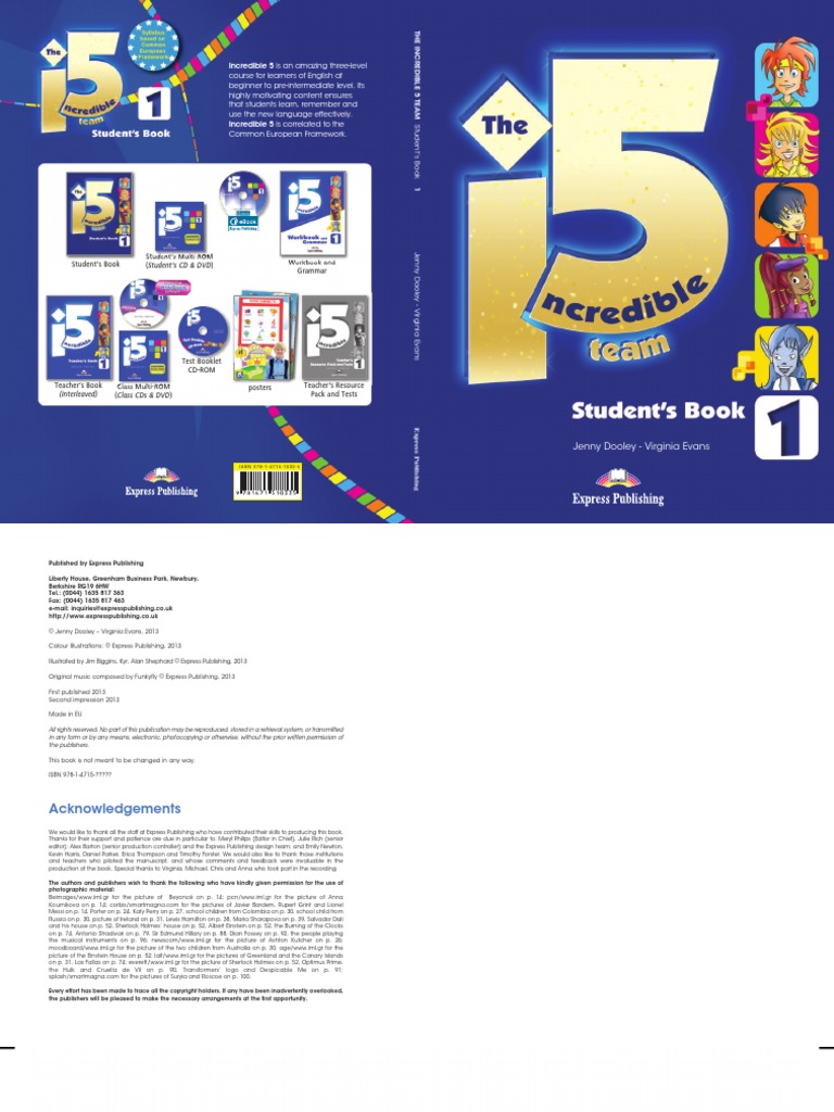 Incredible 5 Is An Amazing Three-Level: Workbook and Grammar Student's ...