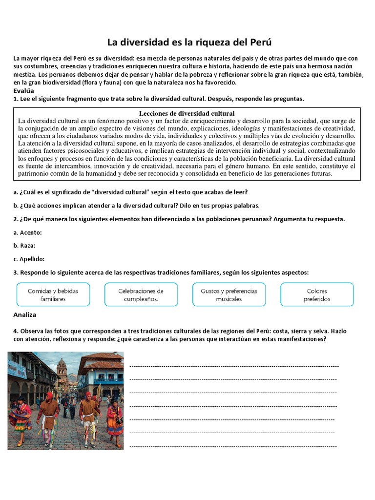 ACTIVIDADES - DPCC 2° Sec. 10 de Agosto | PDF | Perú