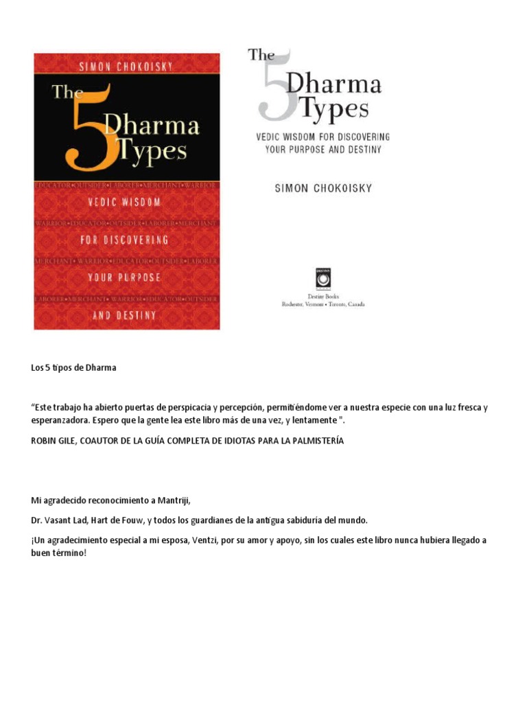Los 5 Tipos de Dharma | PDF