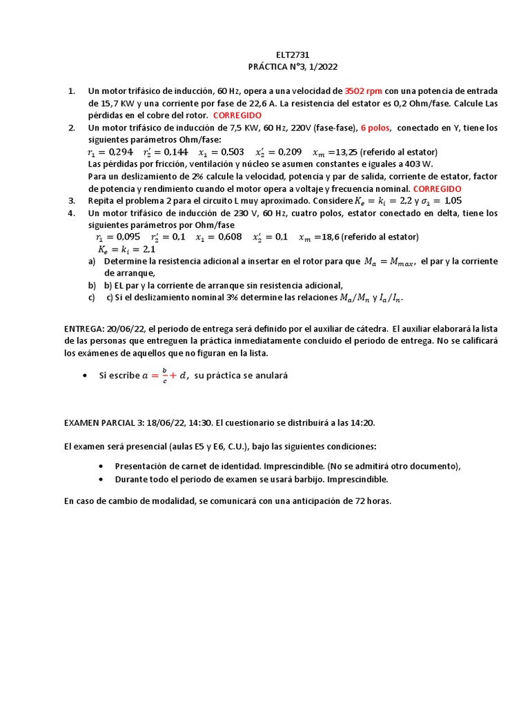 2022 1 PRACTICA N°3 ELT2731 Corregida | PDF