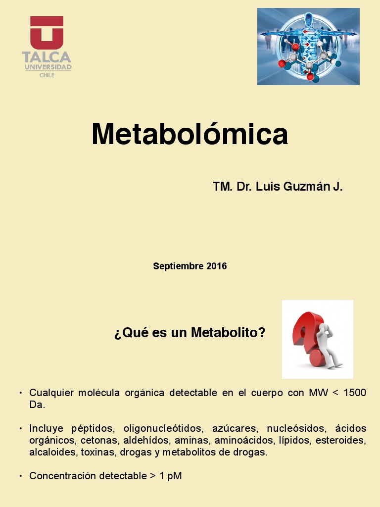 Análisis del metaboloma humano mediante técnicas analíticas | PDF | La ...