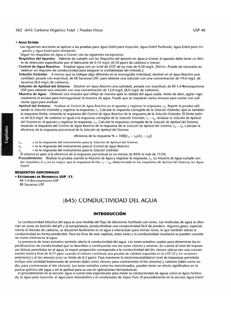 Capitulo 645 Usp | PDF