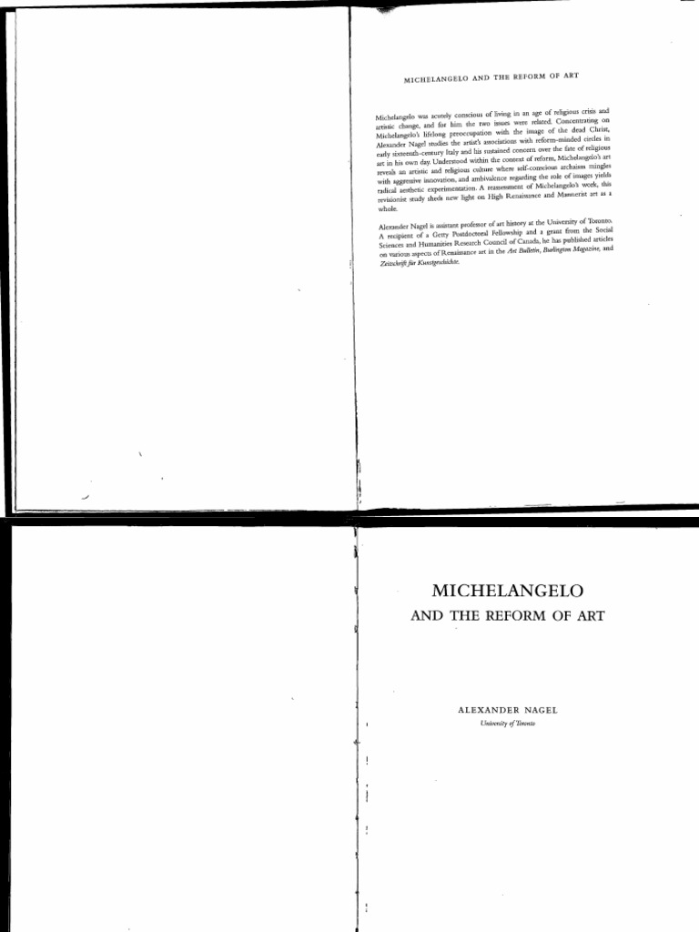 Michelangelo and The Reform of Art Compl | PDF | Michelangelo | Florence