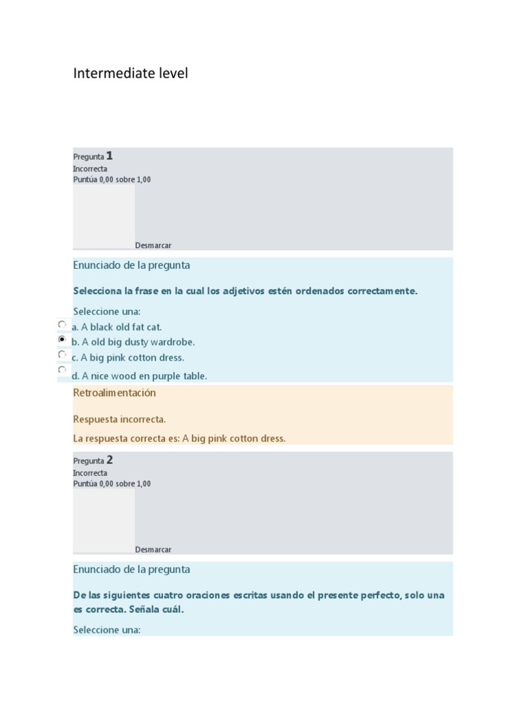Intermediate Level | PDF