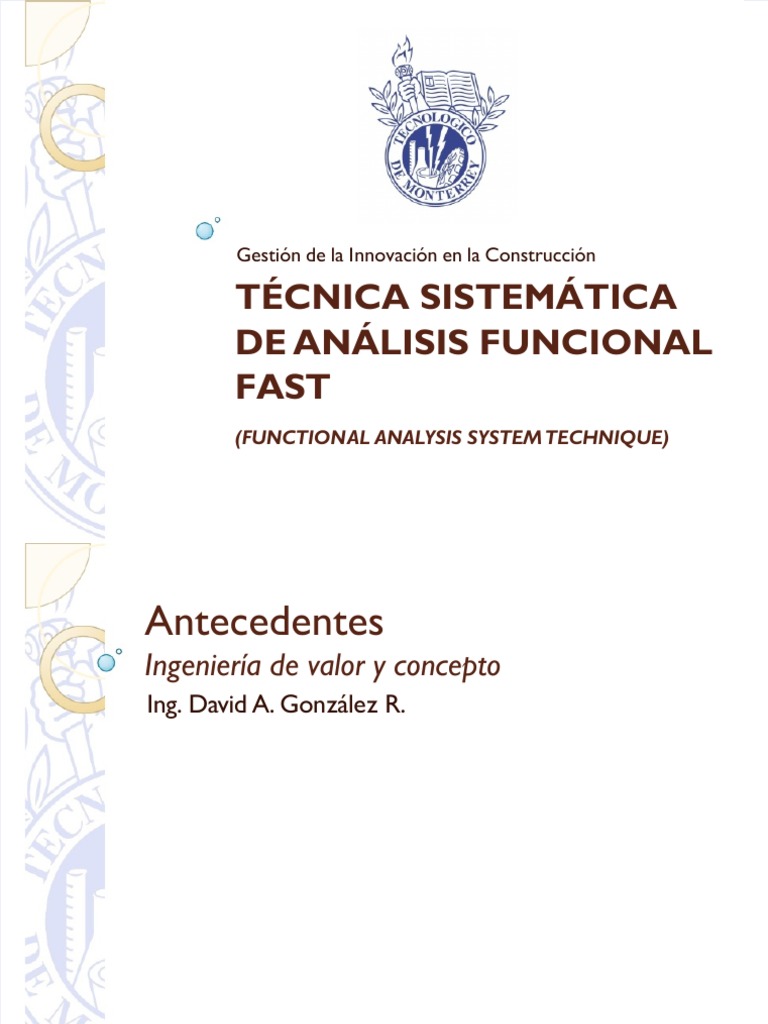 Clase 6-Tecnicas de Analisis Funcional y de Valor Fast | PDF ...