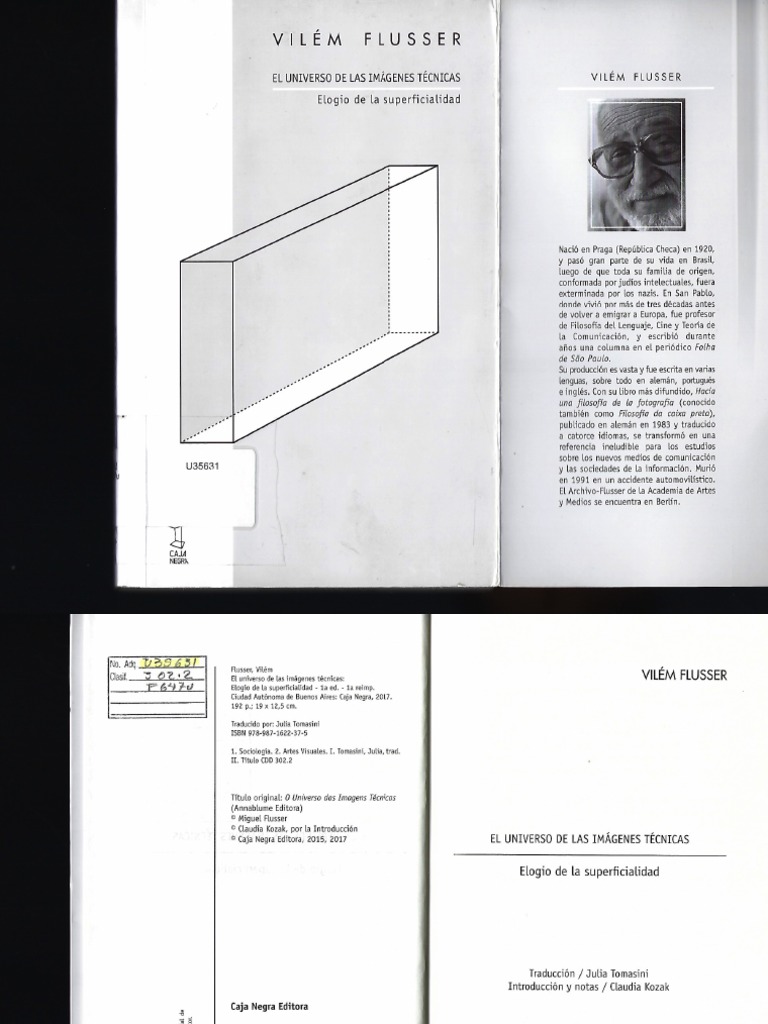 Flusser Vilém-El Universo de Las Imágenes técnicas-CajaNegra | PDF