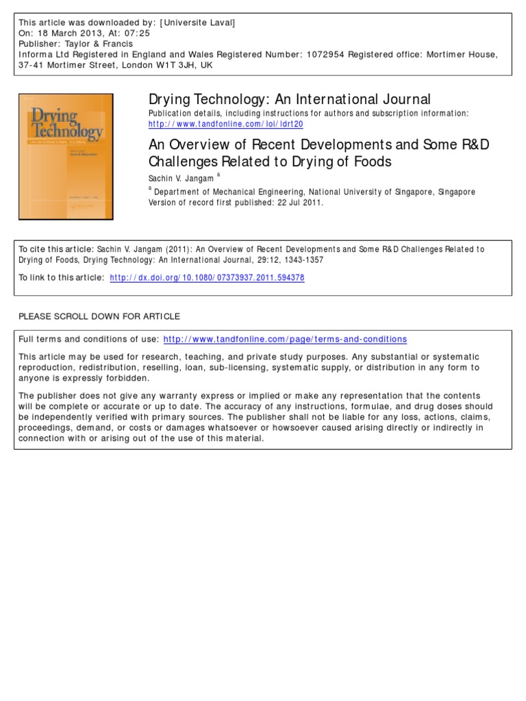 An Overview of Recent Developments and Some R&D-jangam2011 | PDF ...