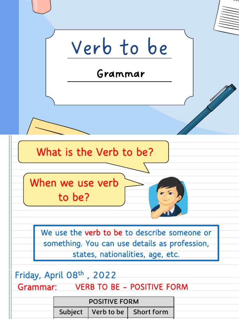 Lesson 3 - Verb To Be | PDF | Language Arts & Discipline