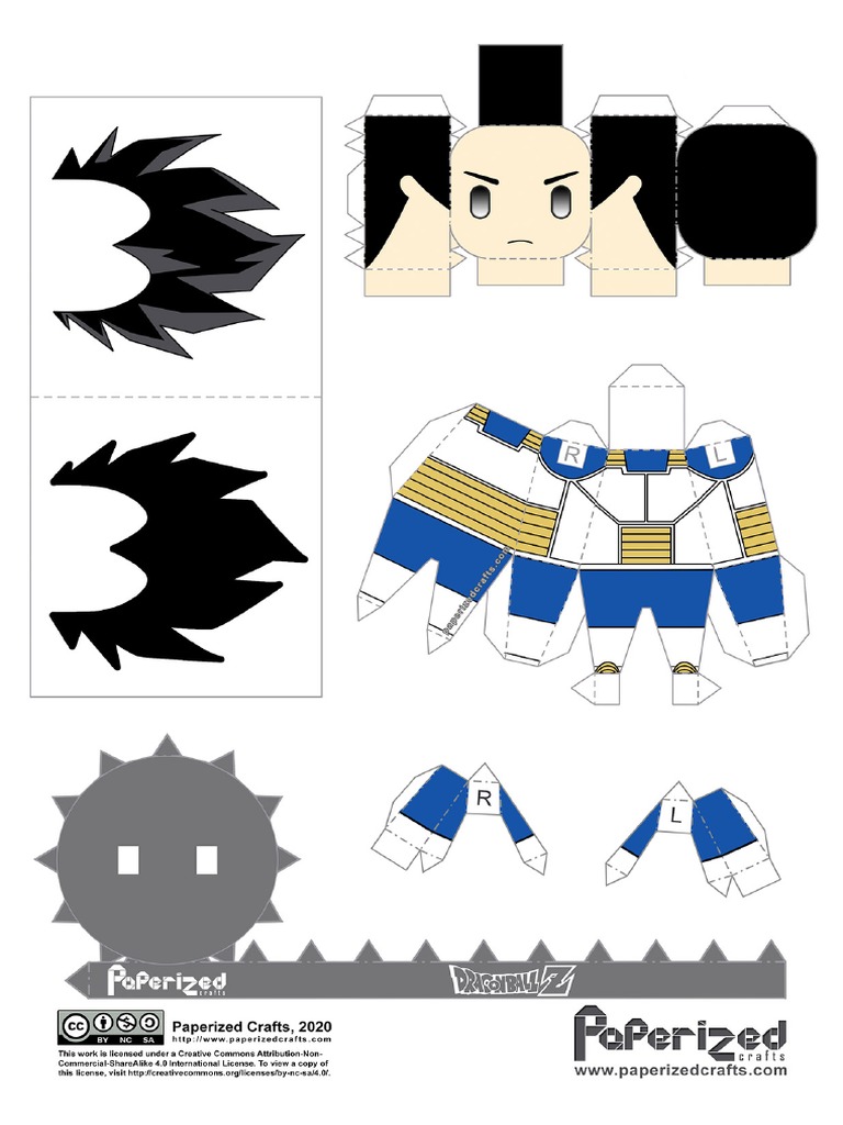 Dragon Ball Z - Vegeta Papercraft | PDF