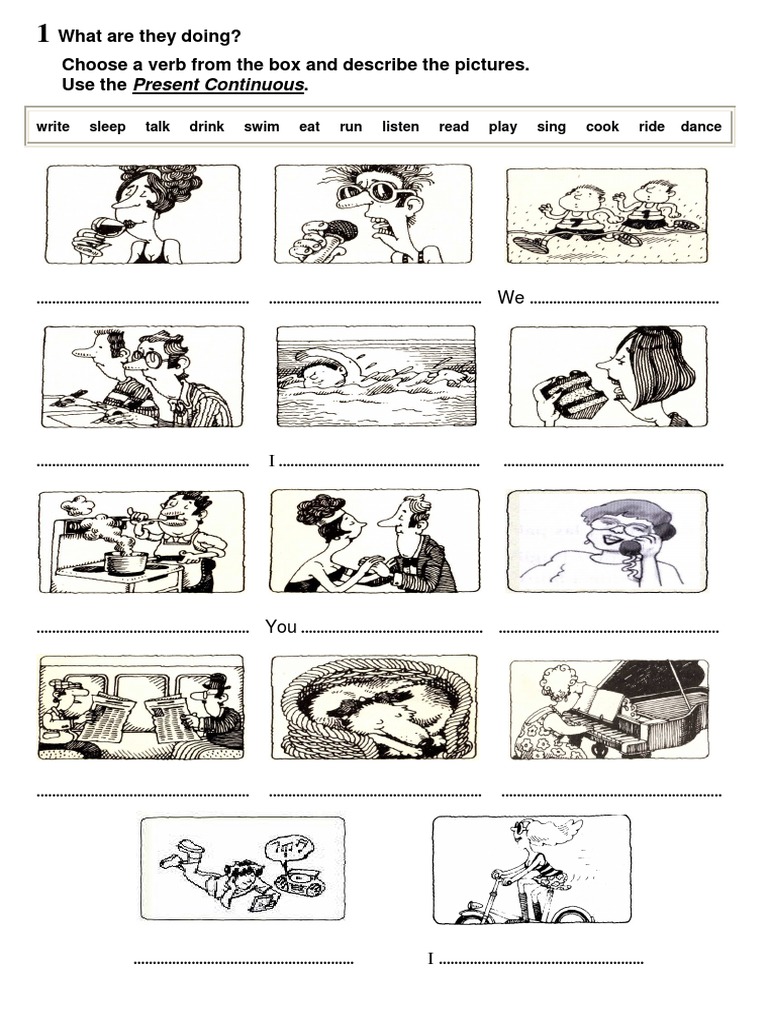 Present Progressive Activity | PDF | Foreign Language Studies