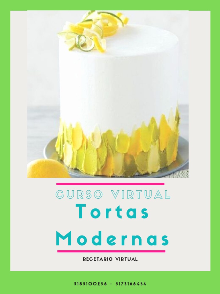 Recetario Tortas Modernas 4 | PDF | Crema | Chocolate