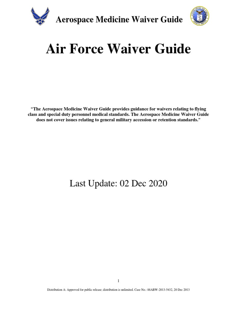 USAF Waiver Guide 201202 | Download Free PDF | Mental Disorder | Psychiatry