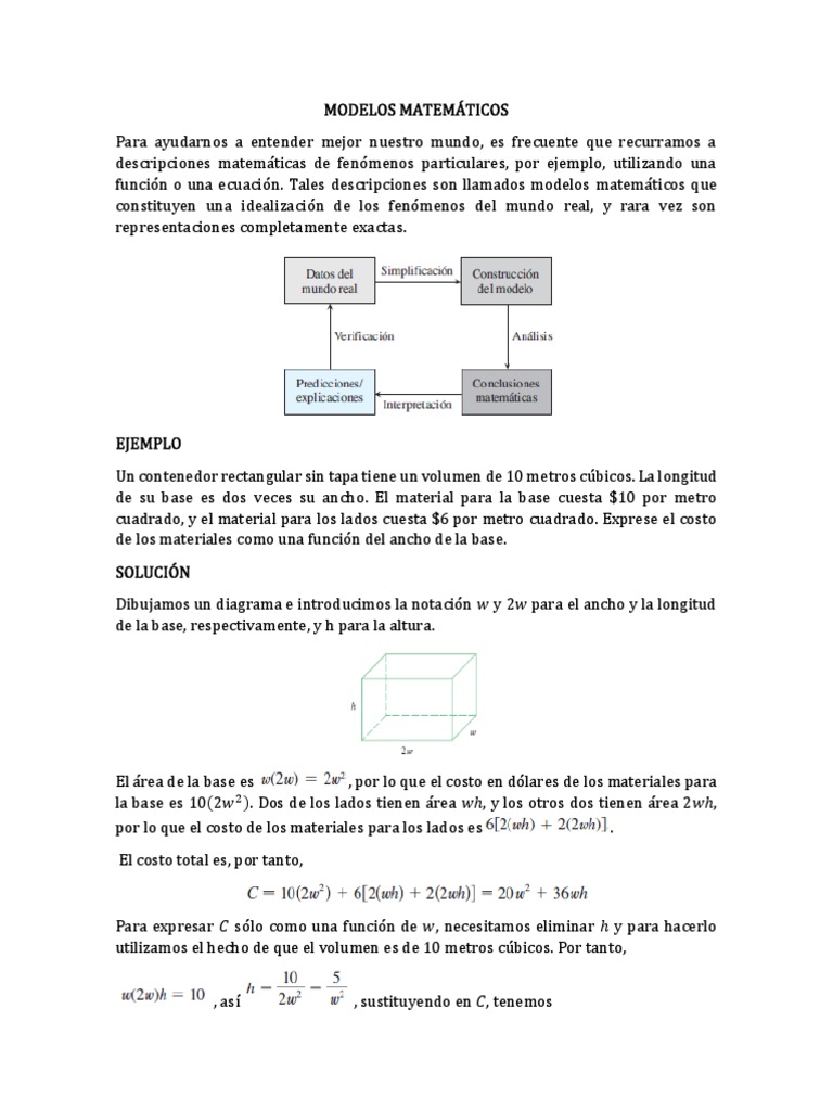 Modelos Matematicos | PDF | Ecuaciones | Función (Matemáticas)
