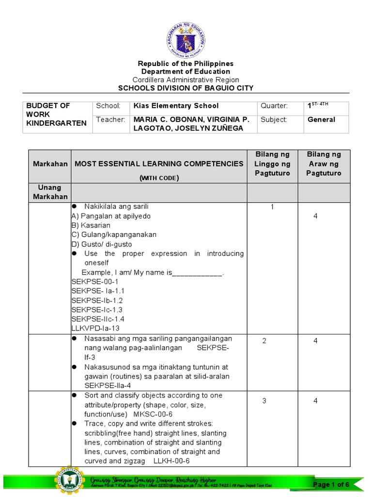 Kinder Bow 1st 4th | PDF