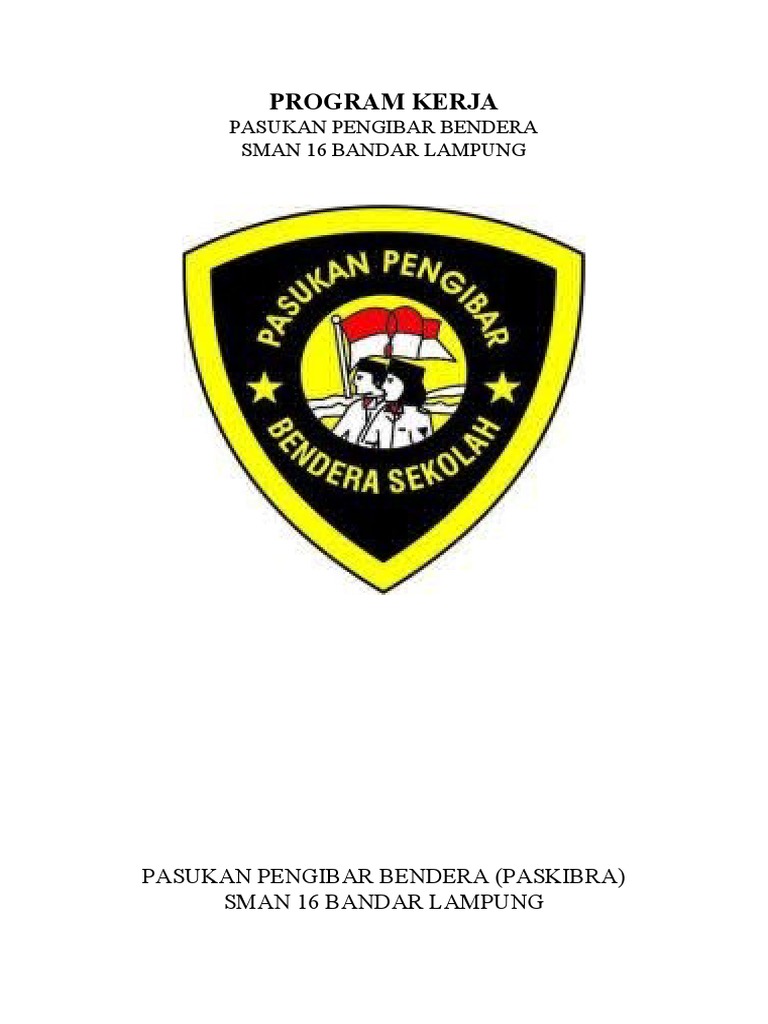 Program Kerja Paskibra Sman 16 | PDF