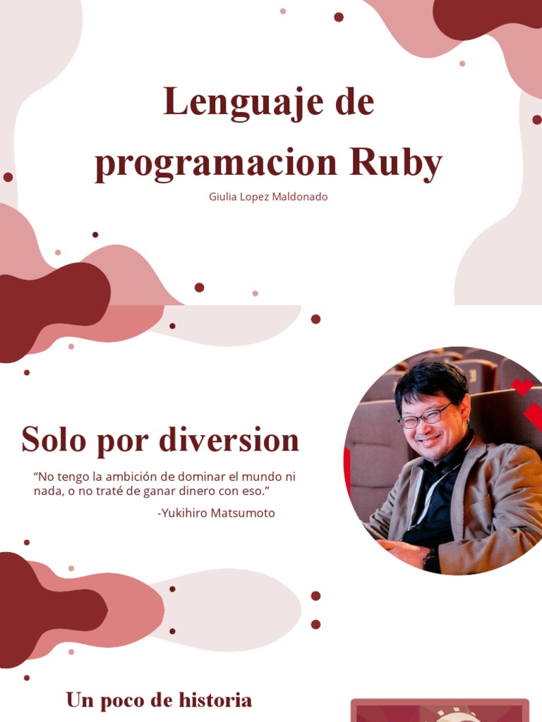 Ruby 1er Seminario | PDF | Ruby (lenguaje de programación) | Lenguaje de programación