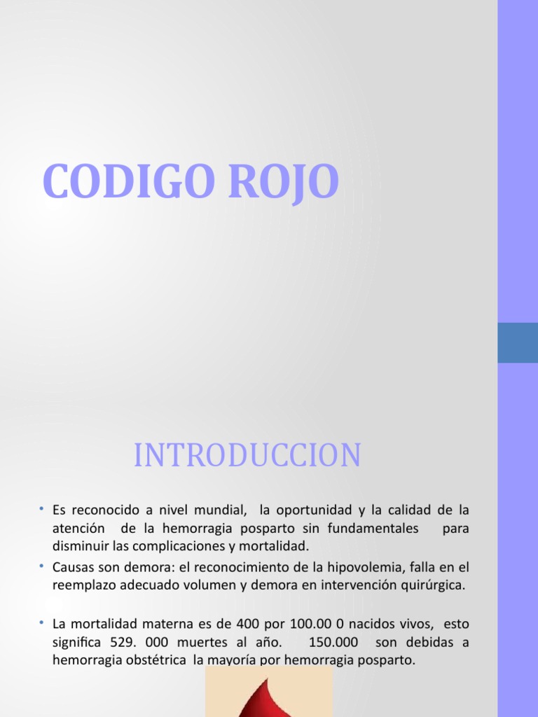 Codigo Rojo 2021 | PDF | Periodo posparto | Especialidades Medicas