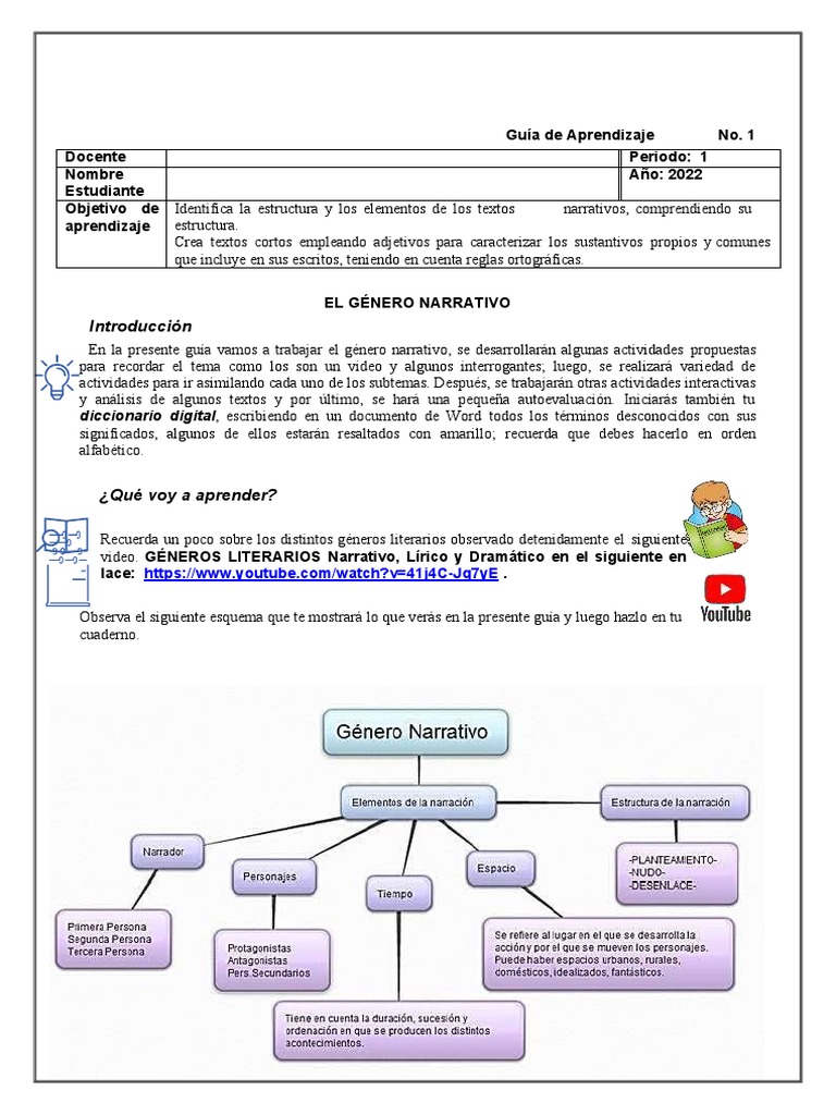 Genero Narrativo | PDF | Narración