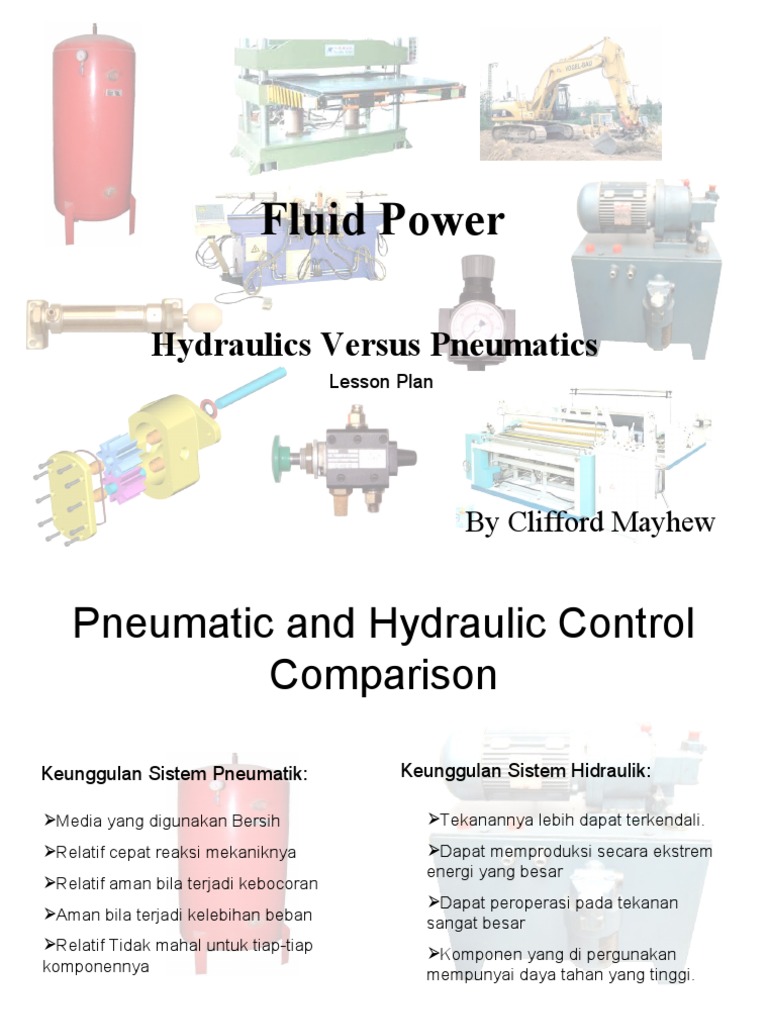 Hydraulics Vs Pneumatics | PDF
