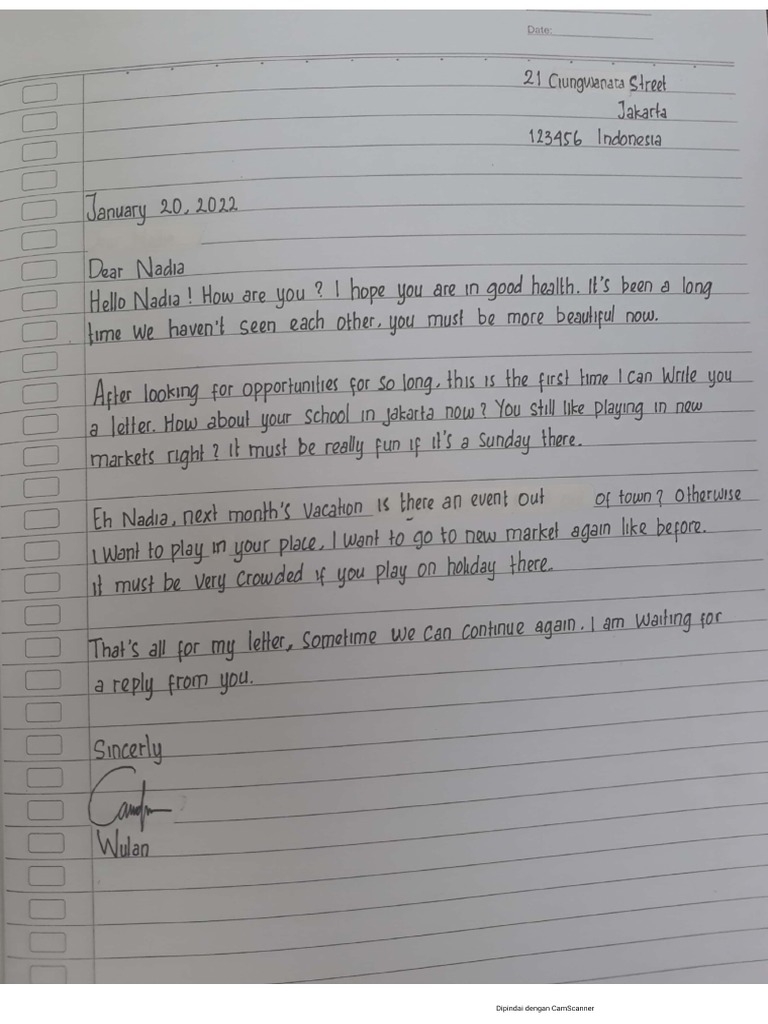 Personal Letter | PDF