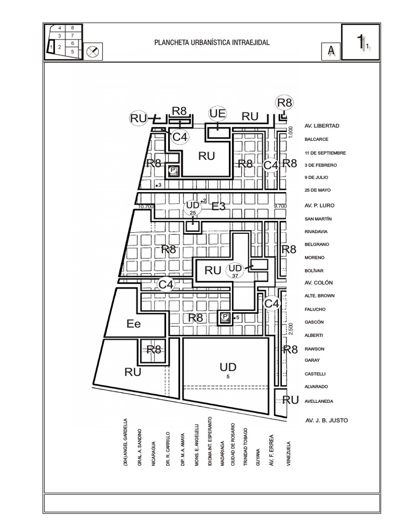 Plancheta Urbanística Intraejidal: Av. Libertad | PDF Plancheta Urbanística Intraejidal: Av. Libertad | PDF