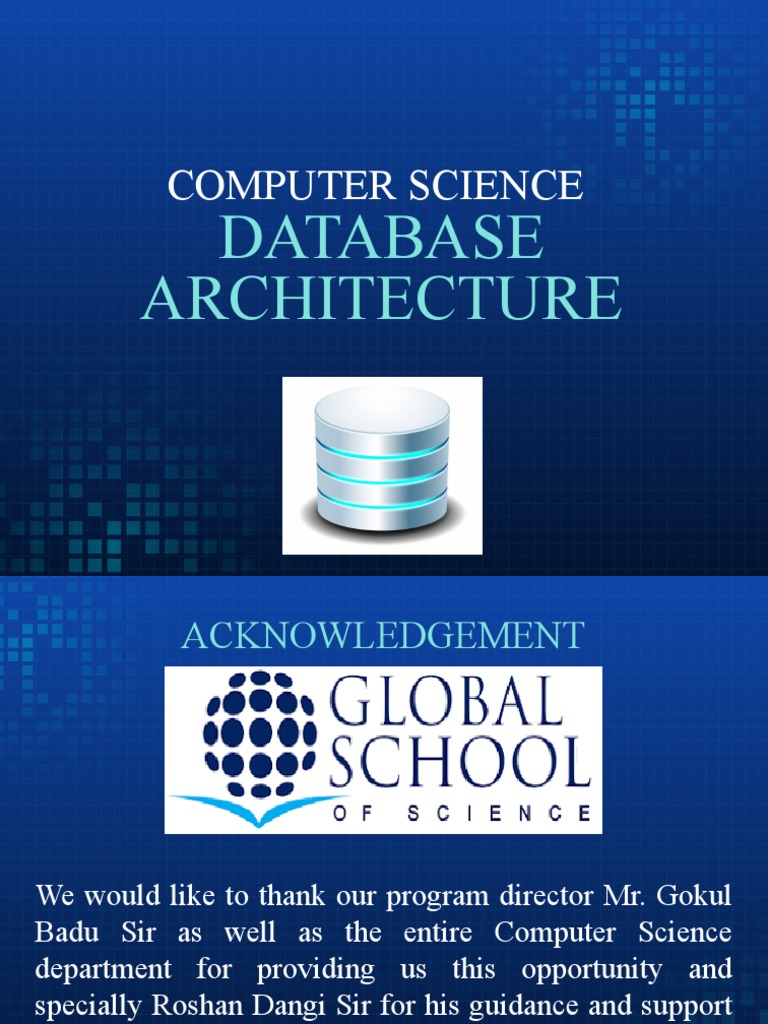 Database Architecture Final Final | PDF | Databases | Computer Engineering
