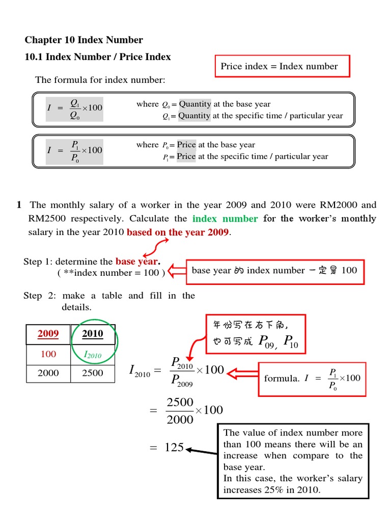 Index Numbers Explained | PDF | Economics | Economies