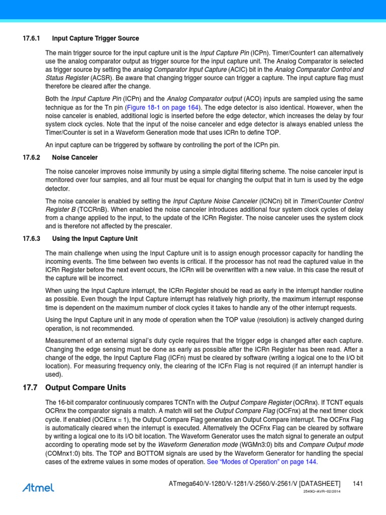 Atmega 2560 Ingles (141-171) | Download Free PDF | Computer Architecture | Electronic Circuits