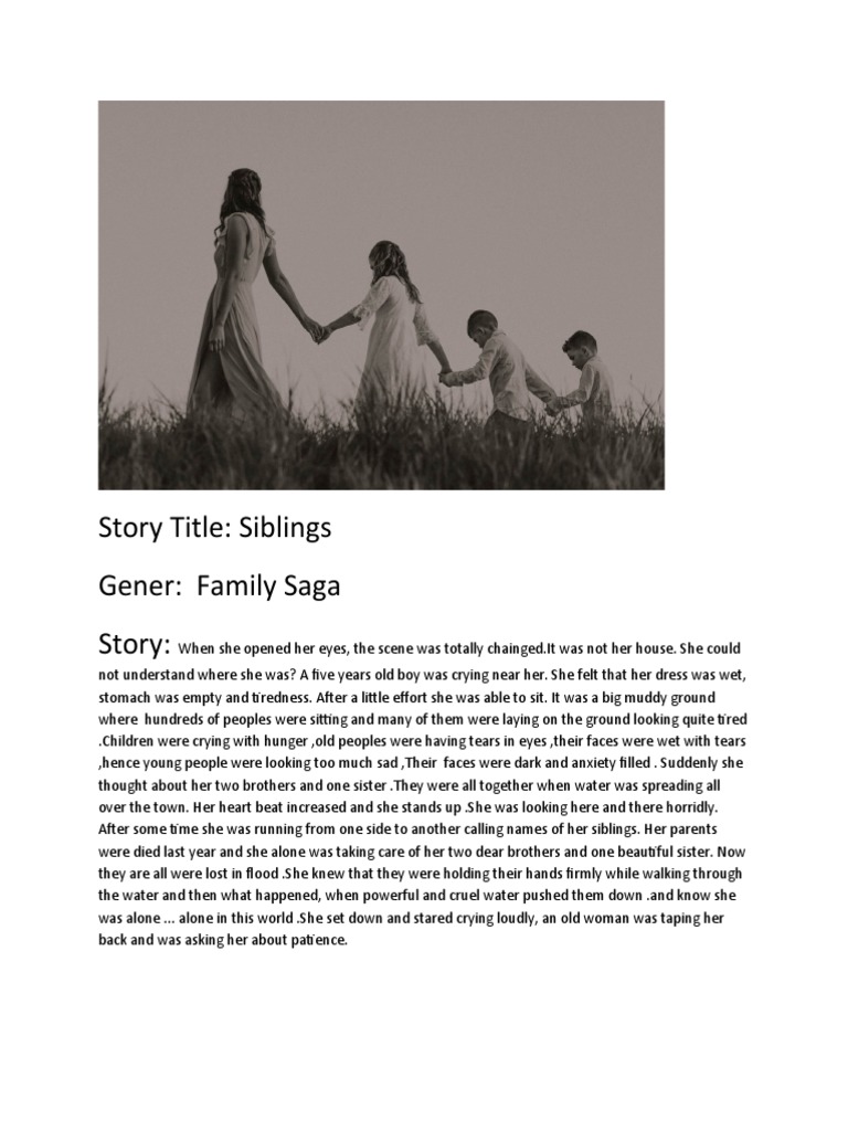 Story Title: Siblings Gener: Family Saga Story | PDF