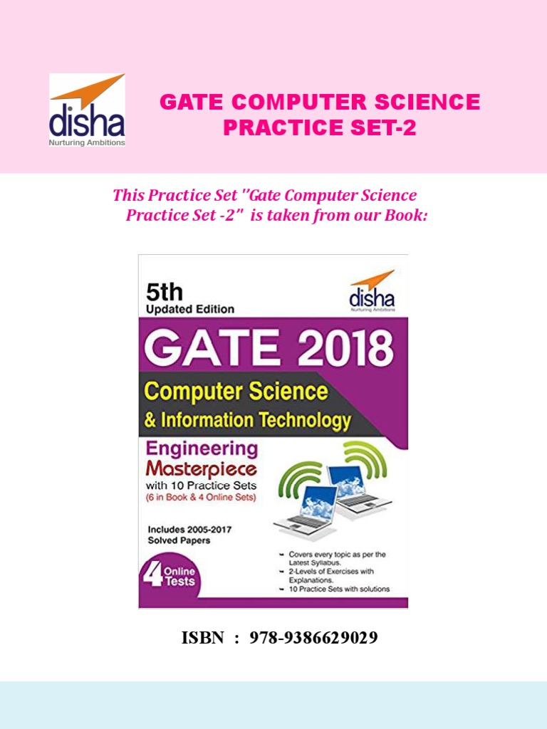 Gate Computer Science Practice Set-2 | PDF | Maxima And Minima | Multiple Choice