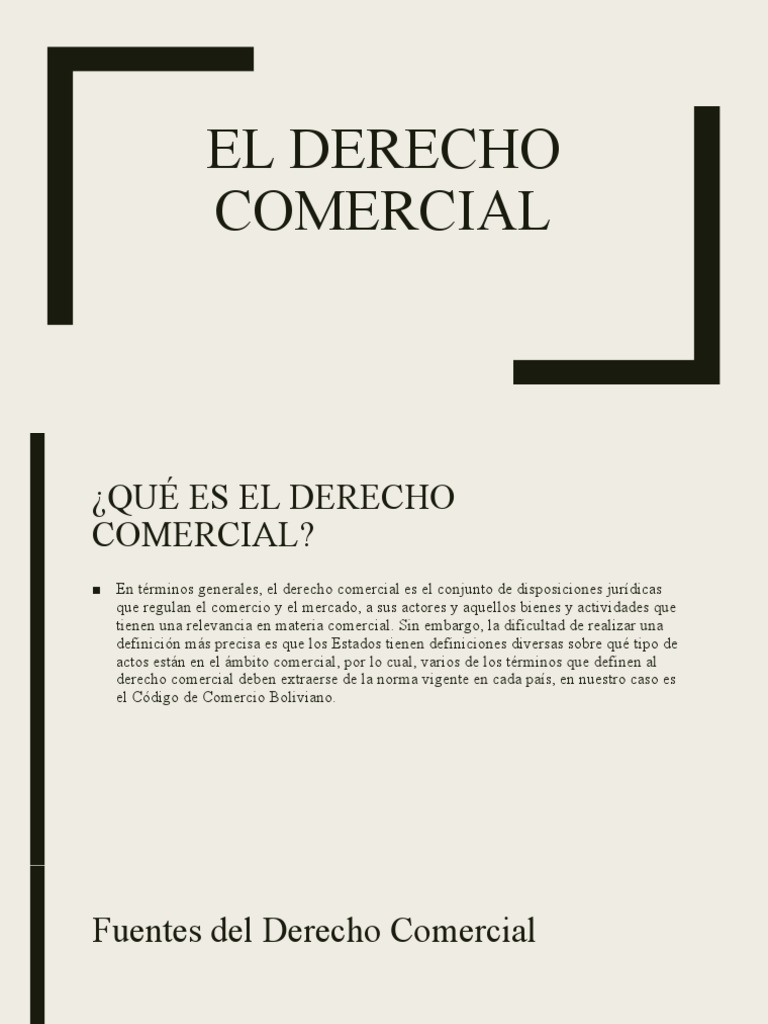 02 El Derecho Comercial | PDF | Jurisdicción | Fuentes del derecho